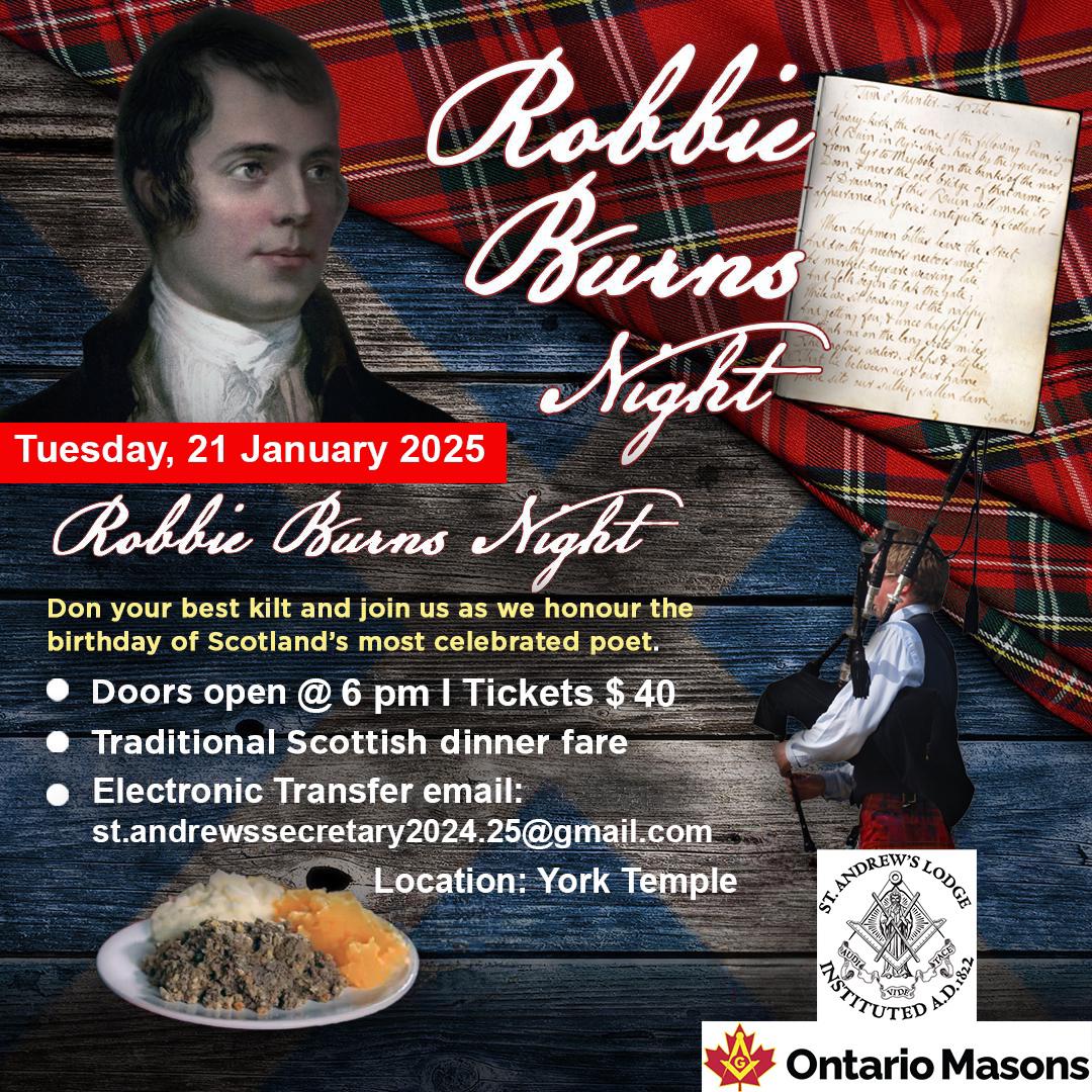 Robbie Burns Night @ St. Andrew's Lodge | Simpli