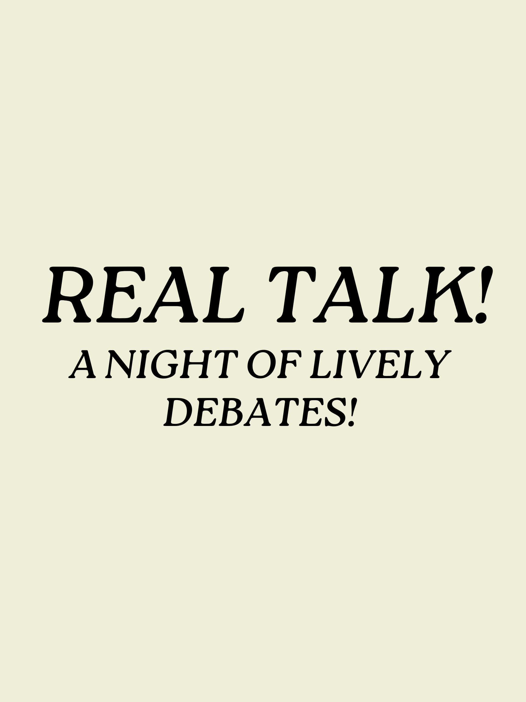 Real Talk: A Night of Lively Debates! | Simpli