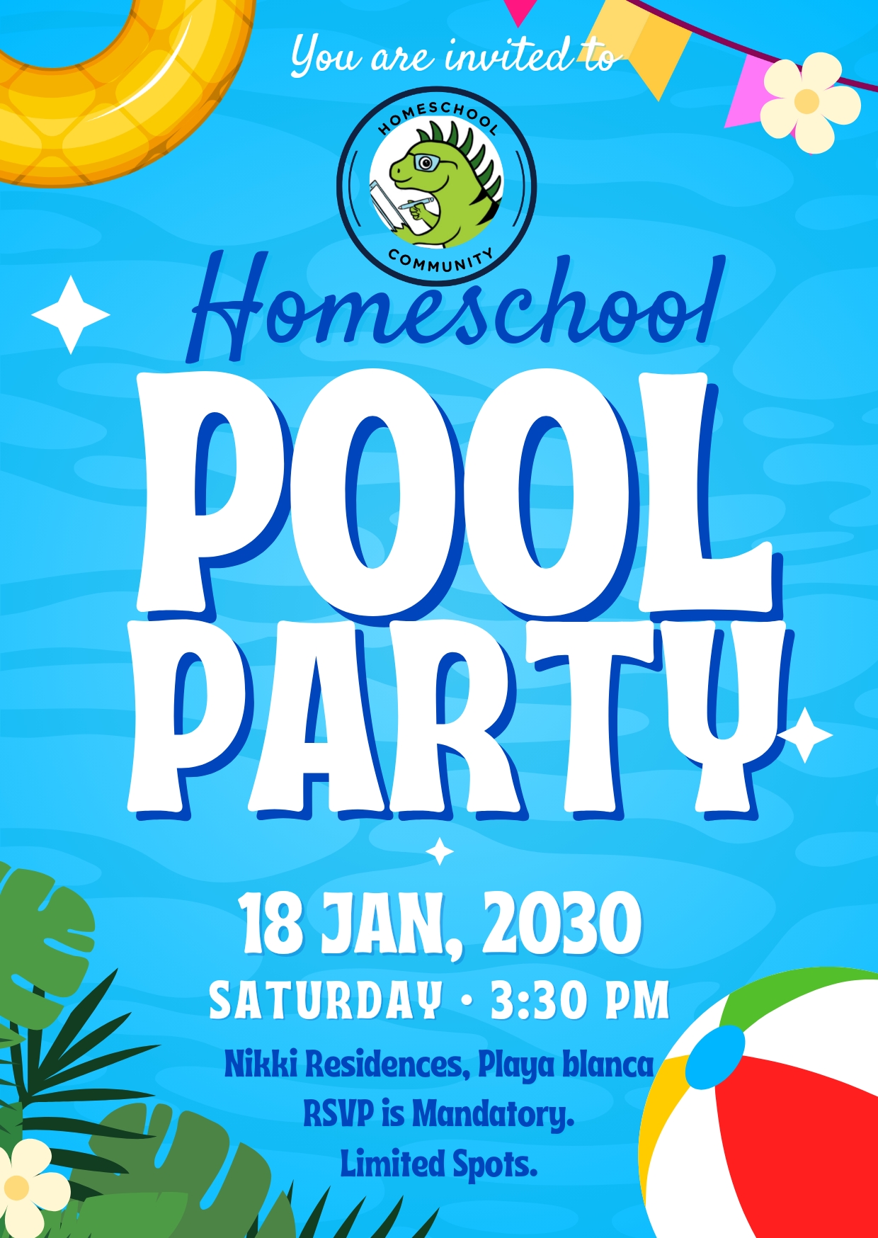 2025 Kick Off - Homeschool Pool Party Potluck | Simpli