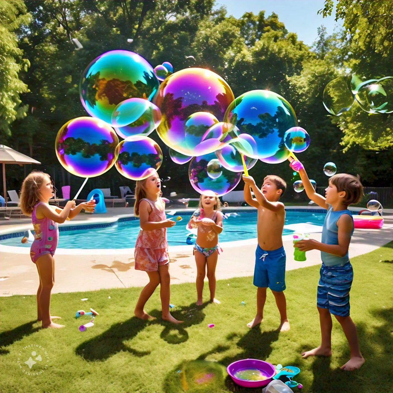 Family - Giant Bubble Pool Party & Potluck | Simpli